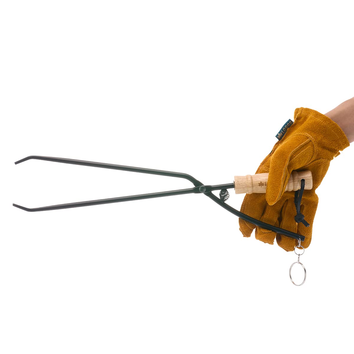 Amazon | ロゴス(LOGOS) LOGOS 楽ちん薪ばさみ 81064222 焚き火